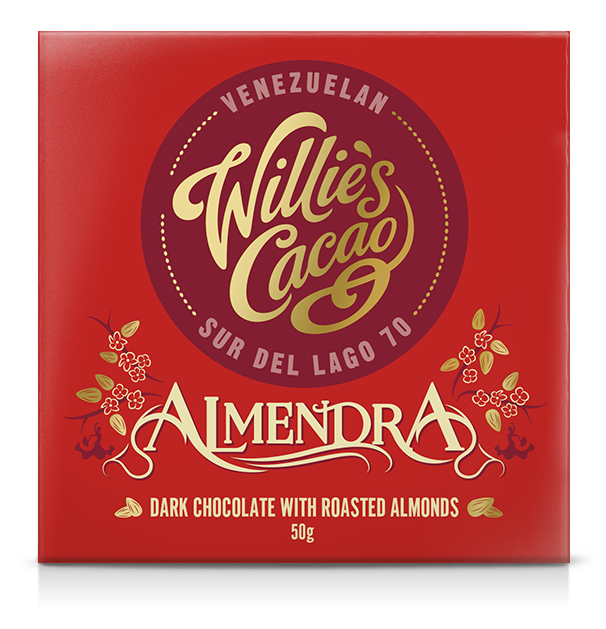 Willie’s Cacao Almendra, 70% 50g – Chokladshopen